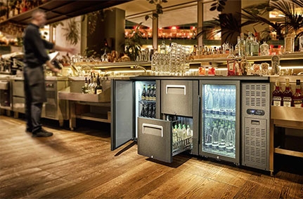 Arrière de bar réfrigéré : Bacchus Equipements, Frigo bar
